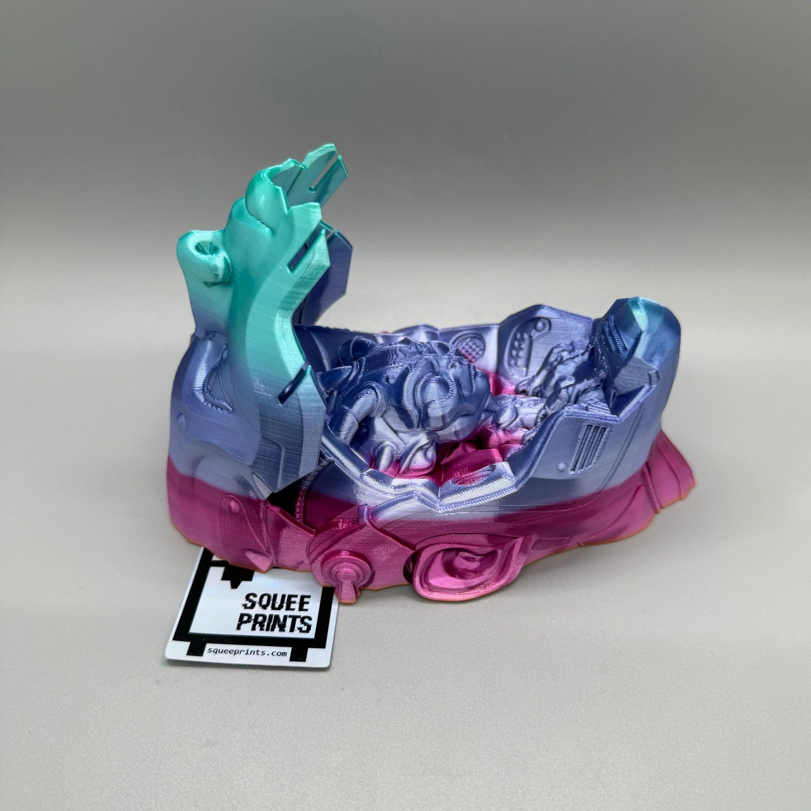 Alien Bot Droid | 3D Printed | Articulated Wall Mask – Squee Prints