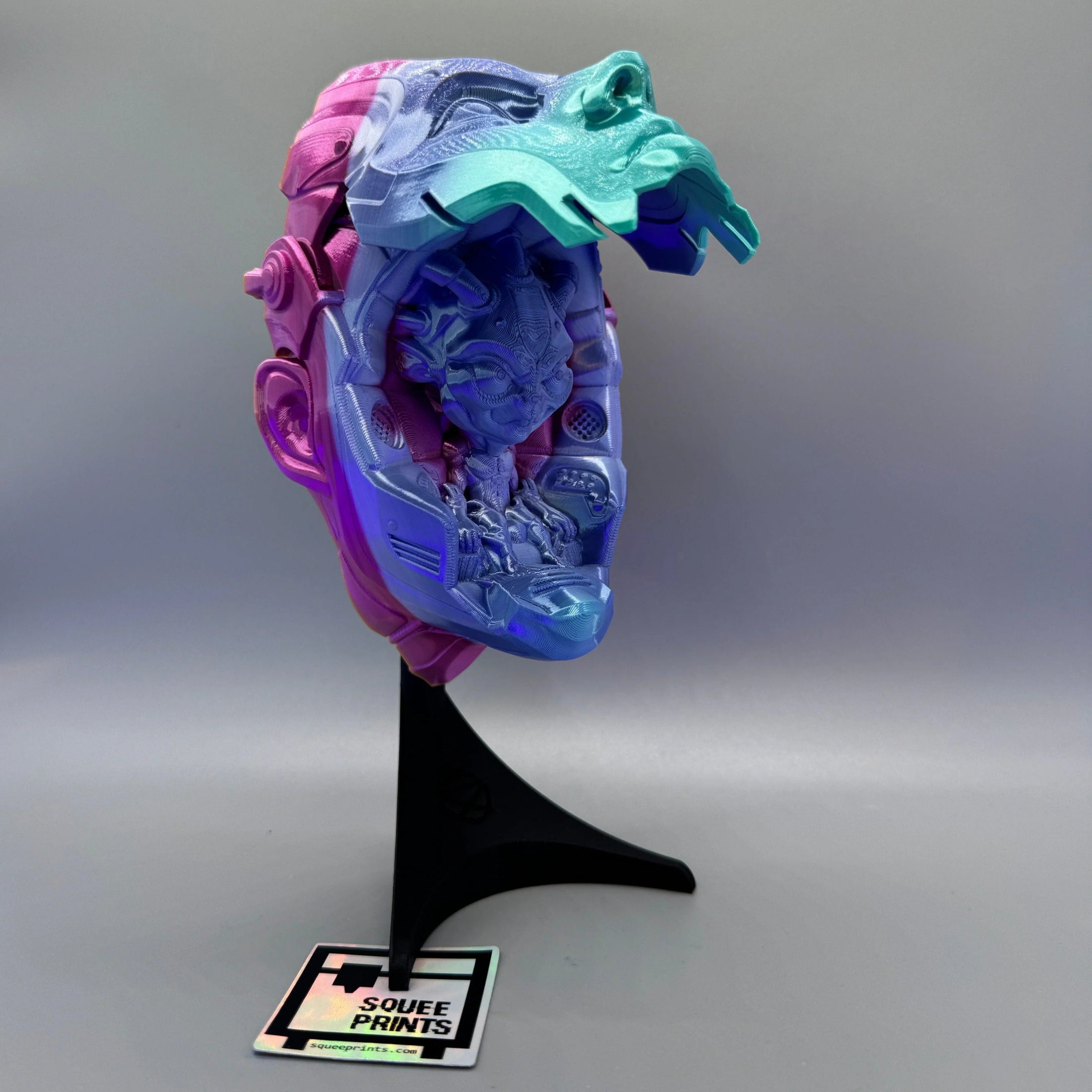 Alien Bot Droid | 3D Printed | Articulated Wall Mask – Squee Prints